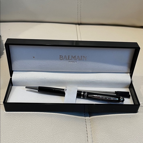 Balmain | Office | Balmain Black And Silver Luxury Pen | Poshmark